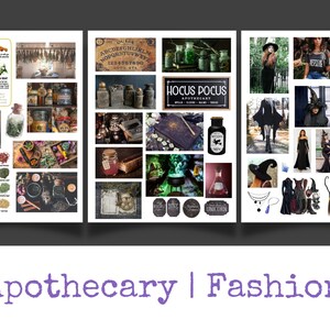 Vision Board Kit Printable, Witch Vision Board for Manifesting, Salem ...