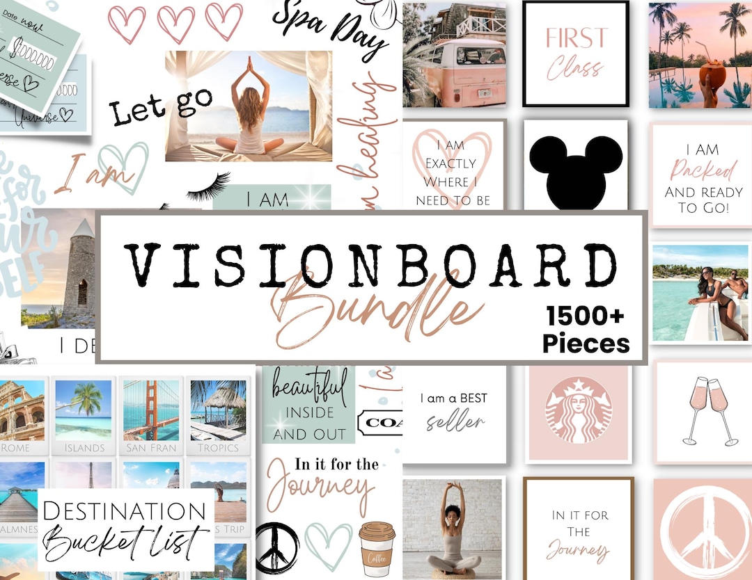 Buy 2025 Printable Vision Board Bundle With 1500 Printable Photos ...