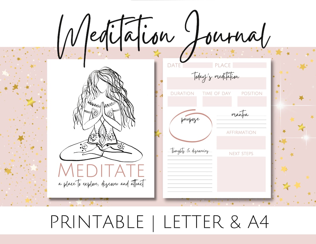 Printable Meditation Journal for Manifesting Your Dream Life ...