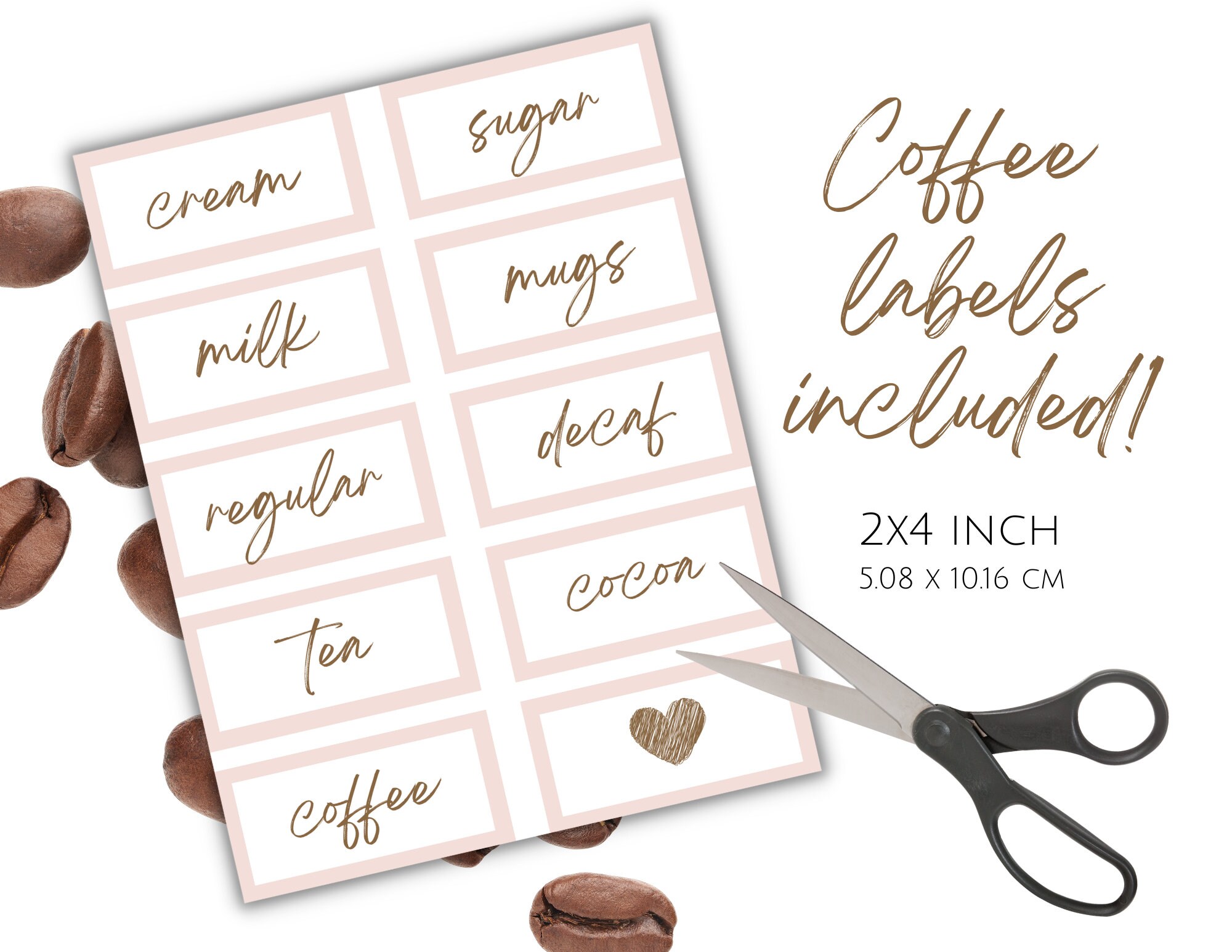 Coffee Bar Sign Printable Bundle With 50 Coffee Signs and Pictures for ...