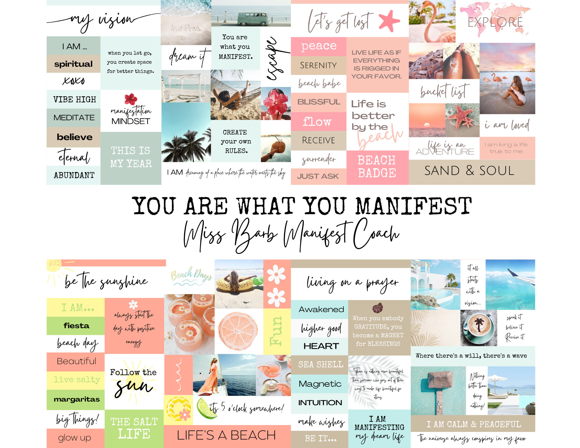 2026 Vision Board Kit for Manifesting Your Dream Life, 50 Printable ...
