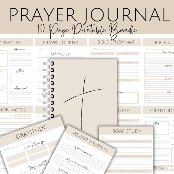 Prayer Journal Printable - Etsy