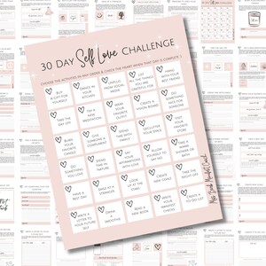 Self-love 30 Day Challenge With Printable Workbook, 30 Self Love ...