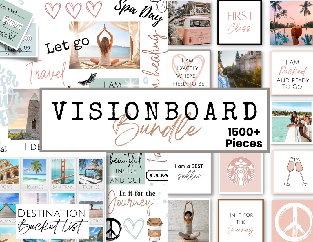 Buy Printable Vision Board Bundle With 1500 Printable Photos Online in India - Etsy