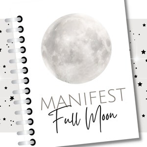 Printable Full Moon Journal Pages for Manifesting With the - Etsy