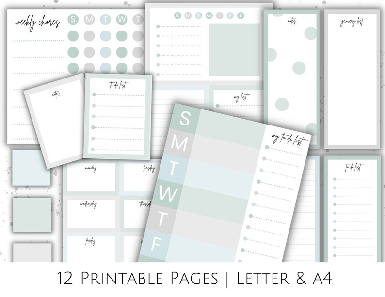 Printable to Do List Bundle With Weekly Planner, Daily Planner, Chores ...