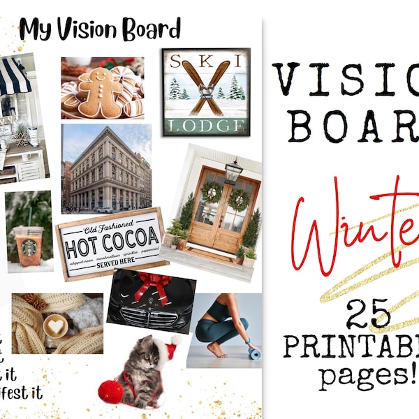Winter Mood Board - Etsy