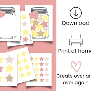 Printable Wish Jar for Vision Board and Activities, New Year Wishes ...