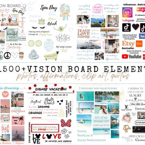 2025 Printable Vision Board Bundle With 2000 Printable Photos ...