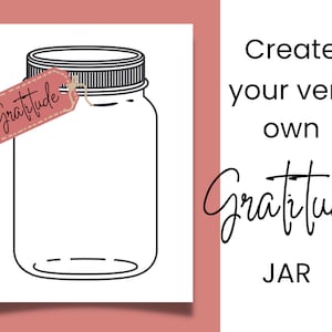 Gratitude Jar Printable Gratitude Vision Board for - Etsy