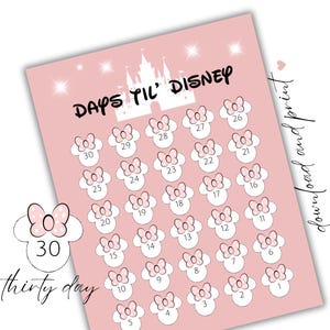 Minnie Countdown, Count Down the Days Until Your Magical Vacation ...
