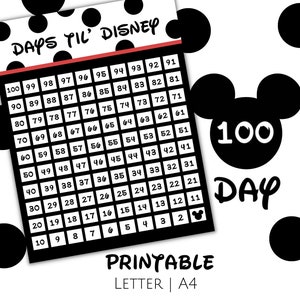 Printable Countdown to Your Magical Vacation, 100 Day Vacation ...