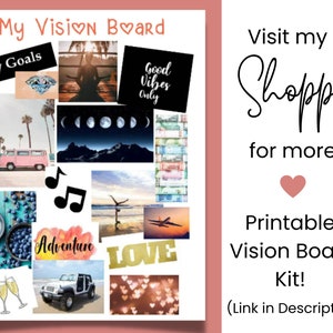 Gratitude Jar Printable Gratitude Vision Board for - Etsy