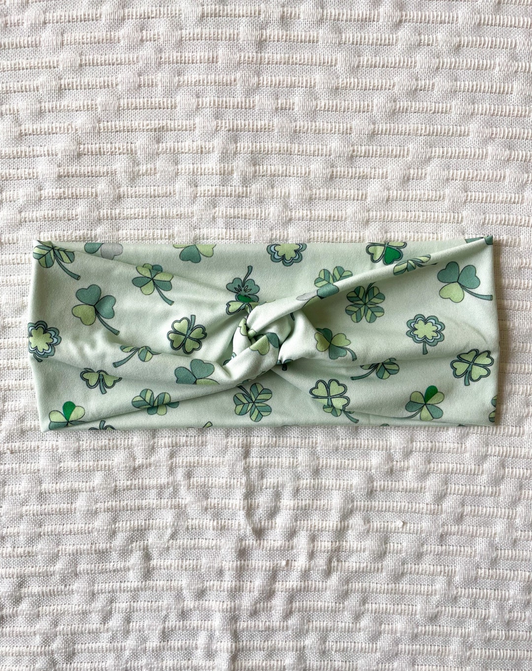 Green Shamrock St. Patrick’s Day Twisted Turban Faux Knot Headband - Etsy