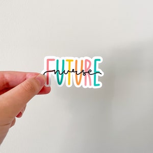 Future Nurse Colorful and Cute Nursing Student Sticker | Etsy