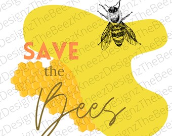 Save the Bees Art Print - Etsy