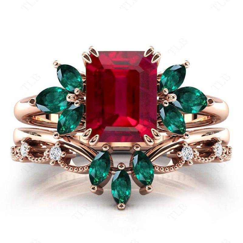 Unique Ruby Ring - Etsy