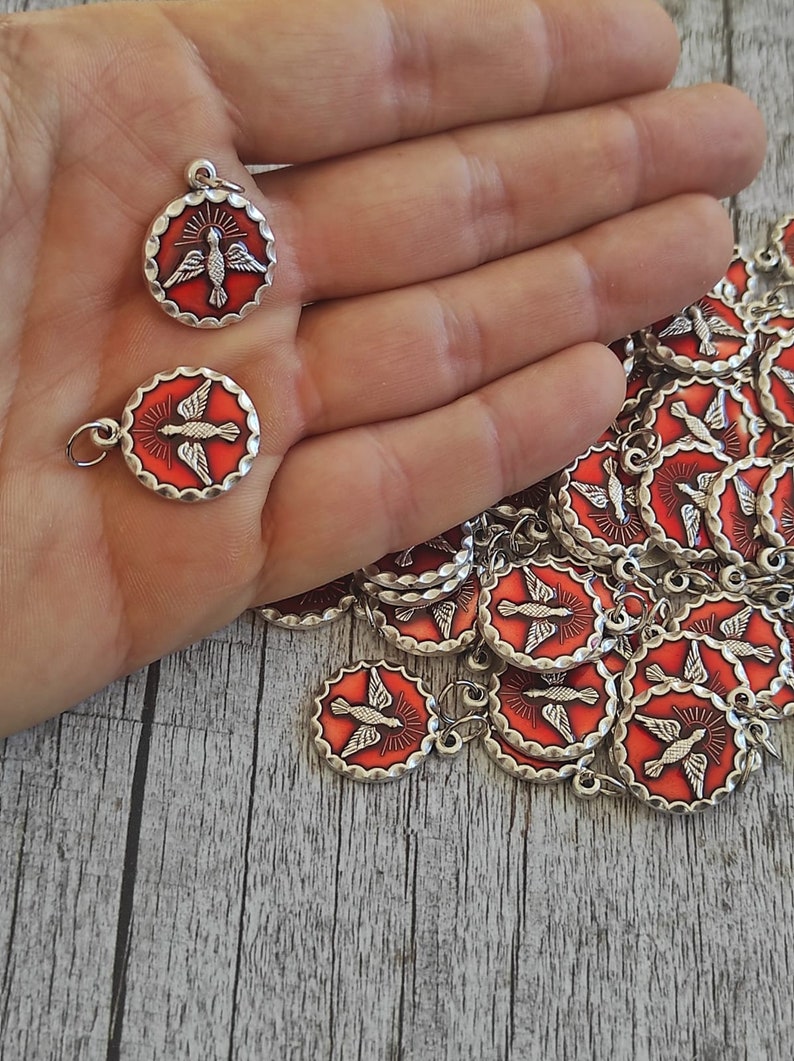 Holy Spirit Medal Catholic Medals - Etsy