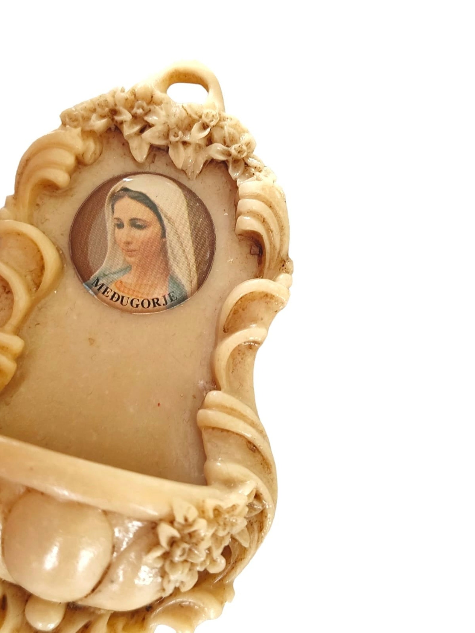 Holy Water Font Virgin Mary Statue - Etsy