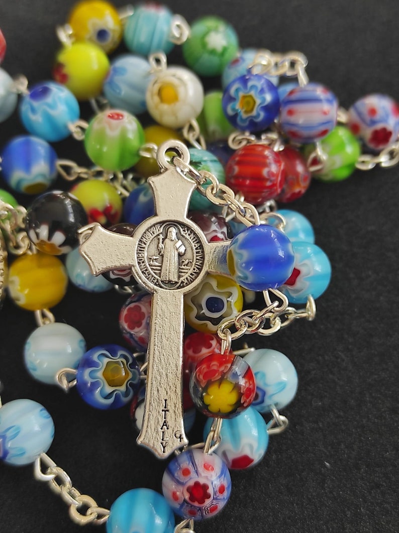 Hand Made Murano Glass Rosary Beads Colourful Rosary Beads - Etsy