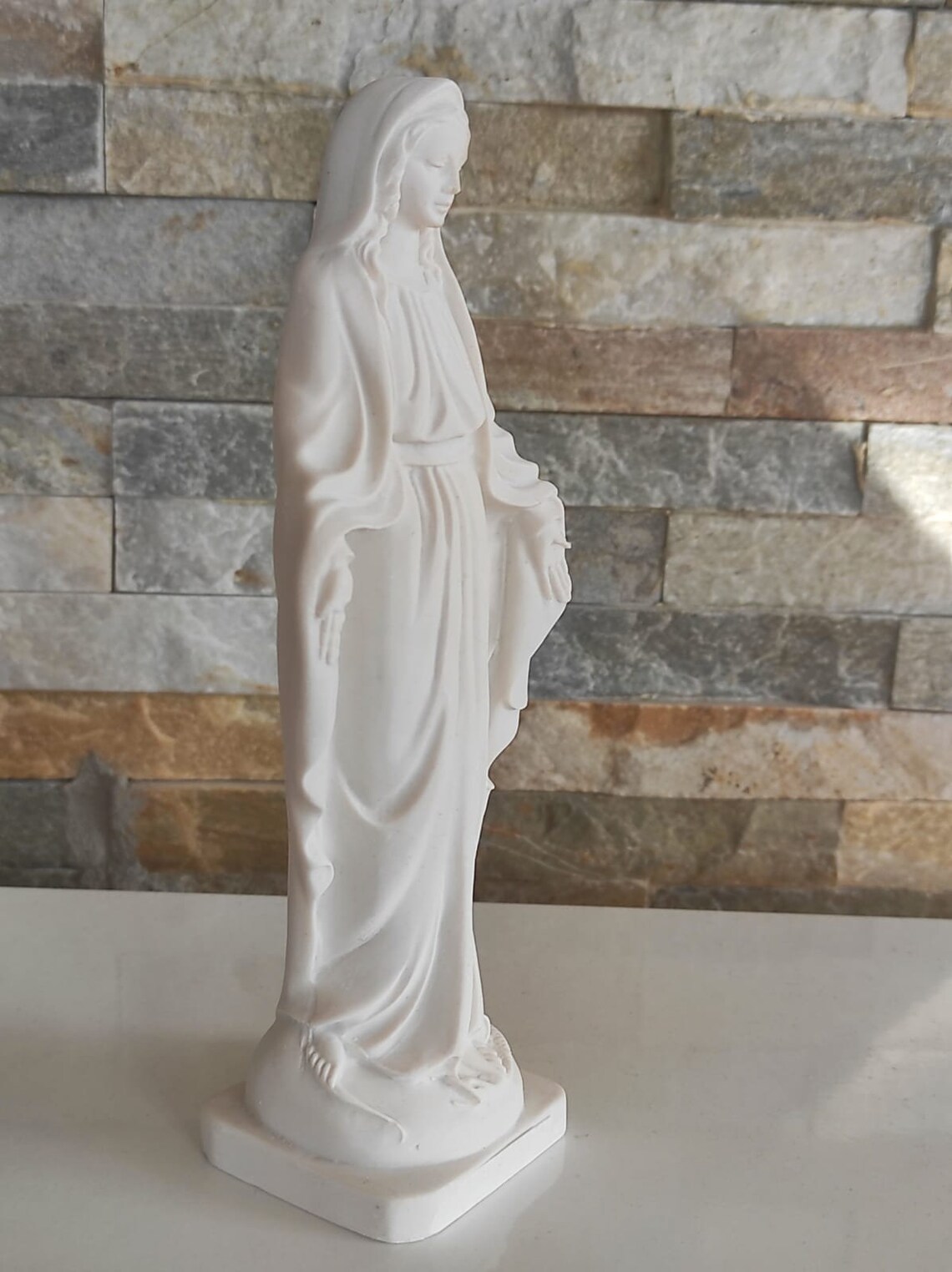 Our Lady of Grace Statue, Virgin Mary Statue, Blue Statue of Our Lady ...