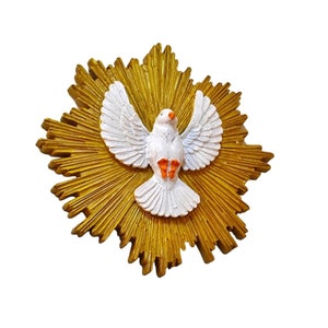 Holy Spirit of God Wall Trinity Dove Statue Cross Confirmation Keepsake ...