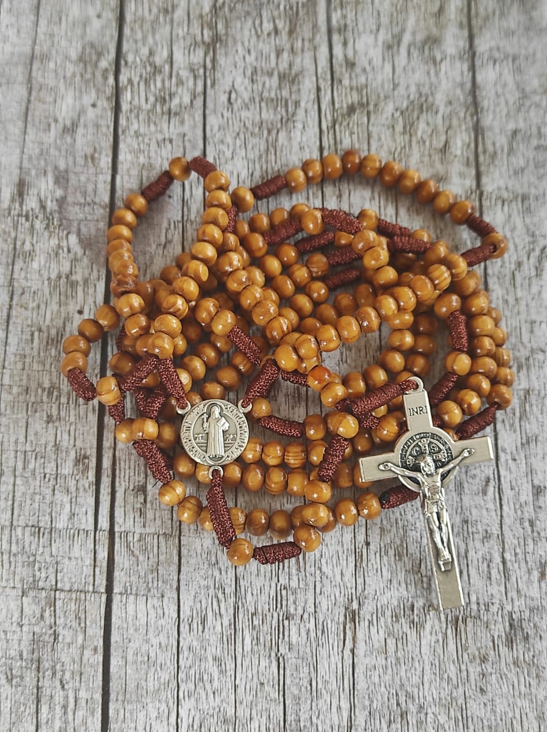 20 Decade Rosary St. Benedict Sacred Mysteries Rosary 15 Decade GIFT ...