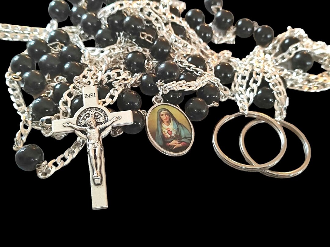 BELT HABIT ROSARY Servite Rosary Our Lady of the Seven Sorrows Black ...