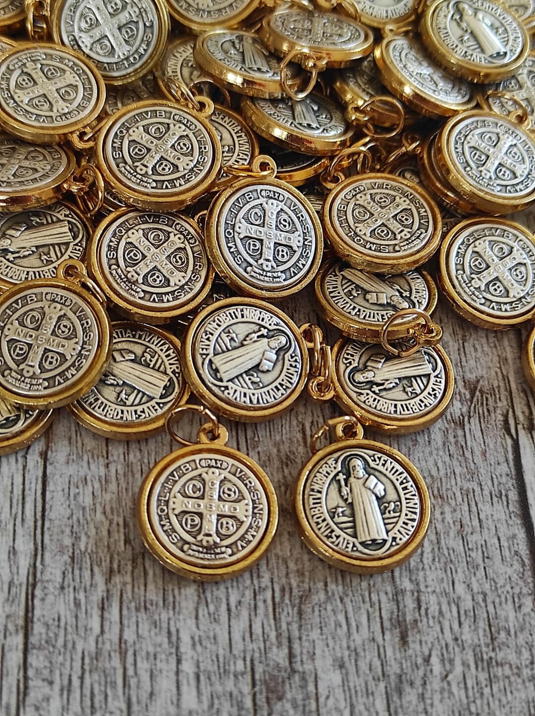 Saint St Benedict Medals Box /lot/ Pcs Holy Medals Catholic Medals - Etsy
