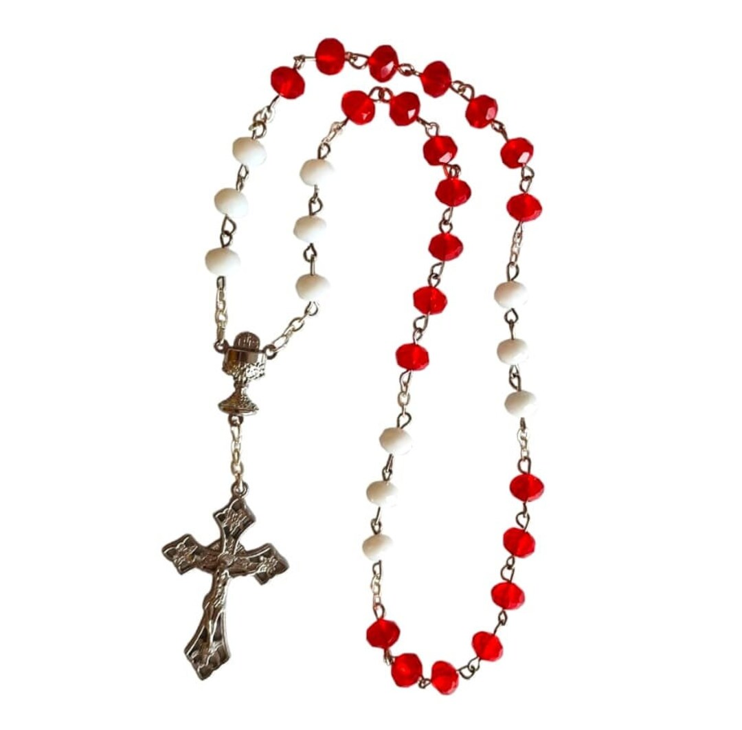 Crystal Chaplet of Adoration Rosary: Eucharistic Devotion - Etsy