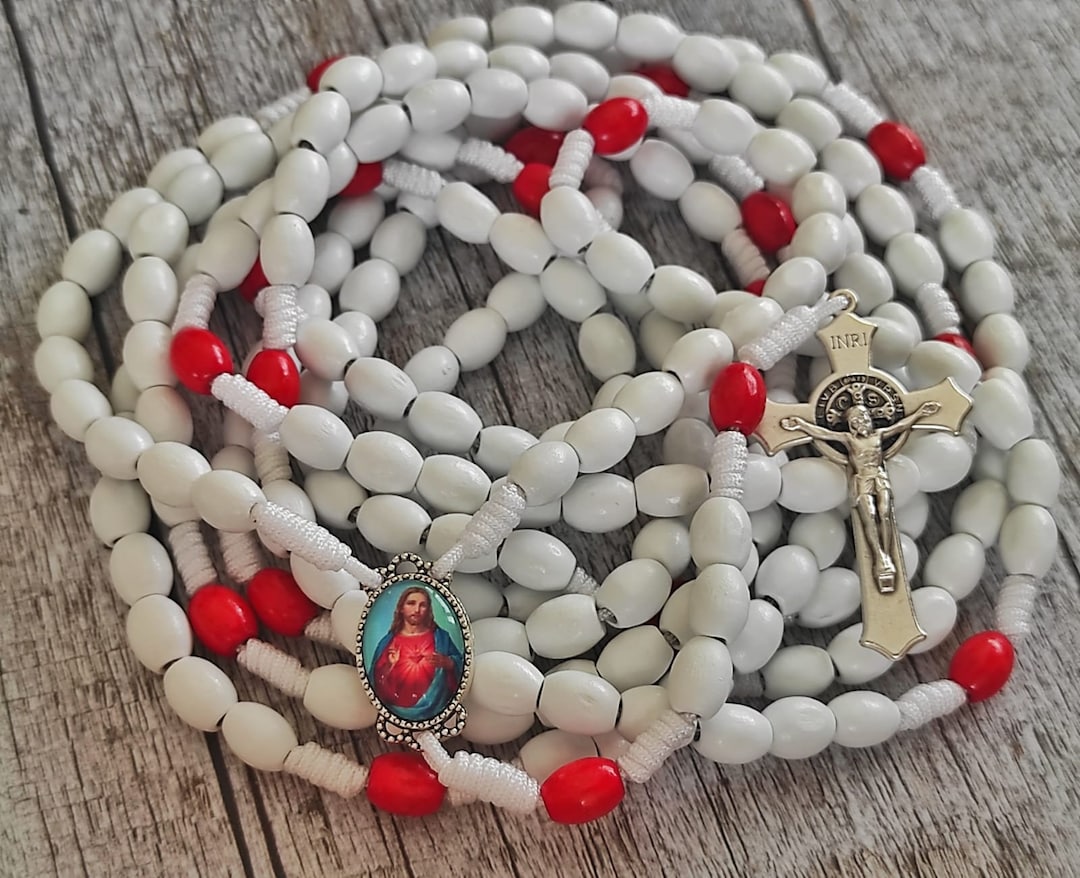 1000 Thank You Jesus Rosary Chaplet 20 Decade Sacred Heart - Etsy