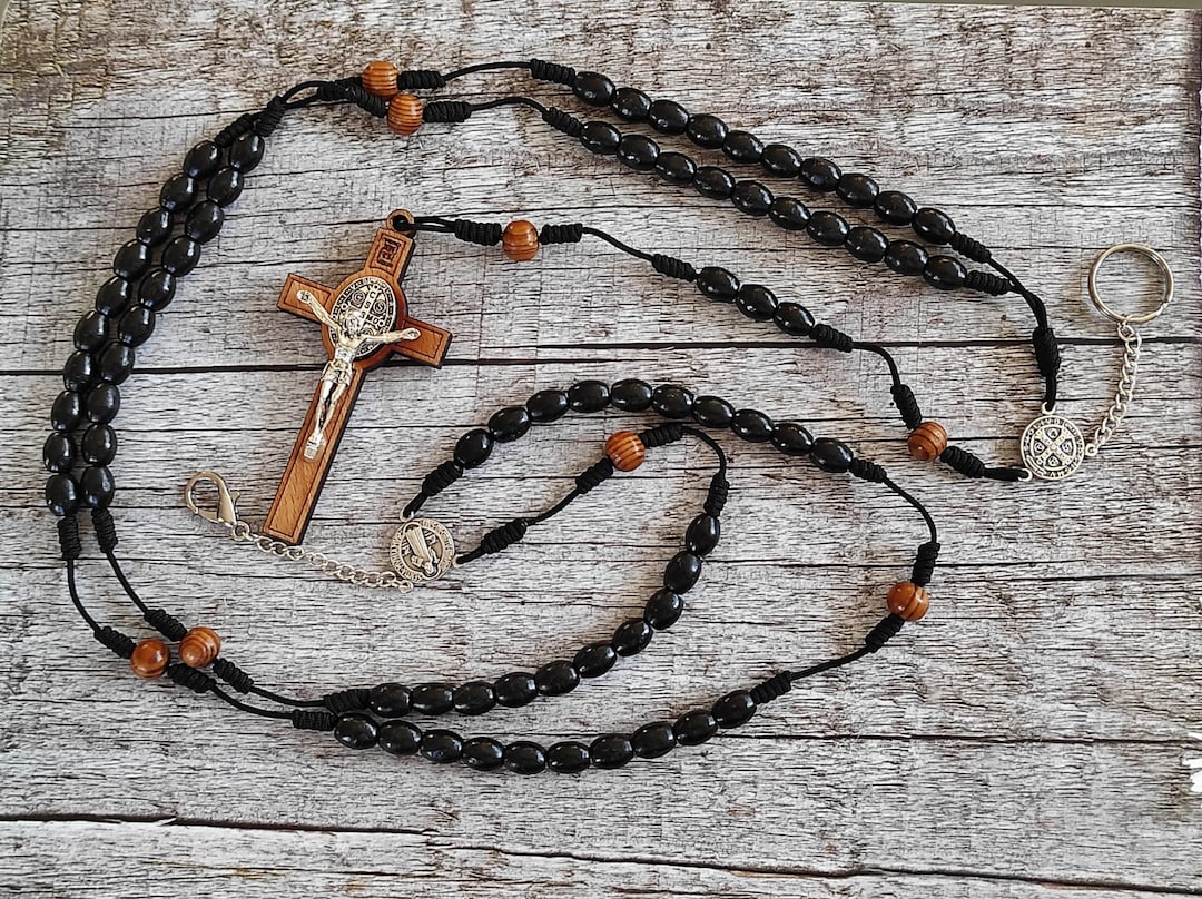 Franciscan Rosary Crown Wooden Rosary With St. Francis BELT HABIT ...