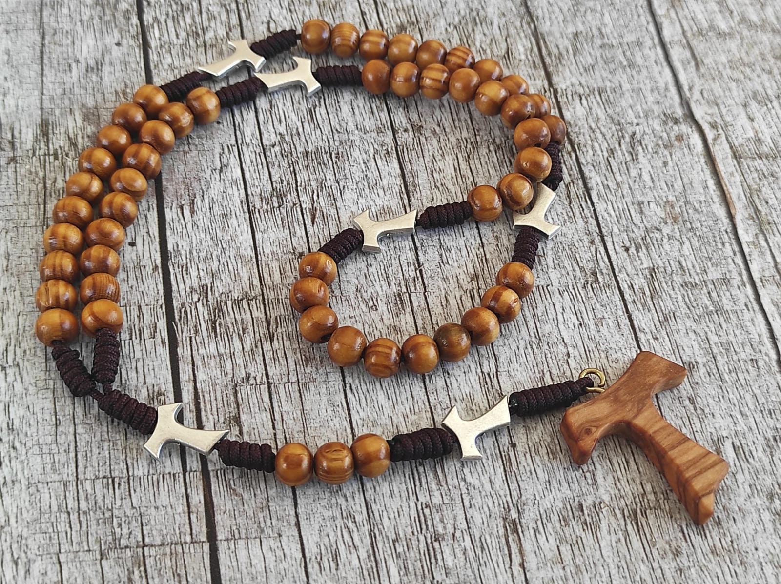 Tau Cross Rosary St Francis Rosary - Etsy
