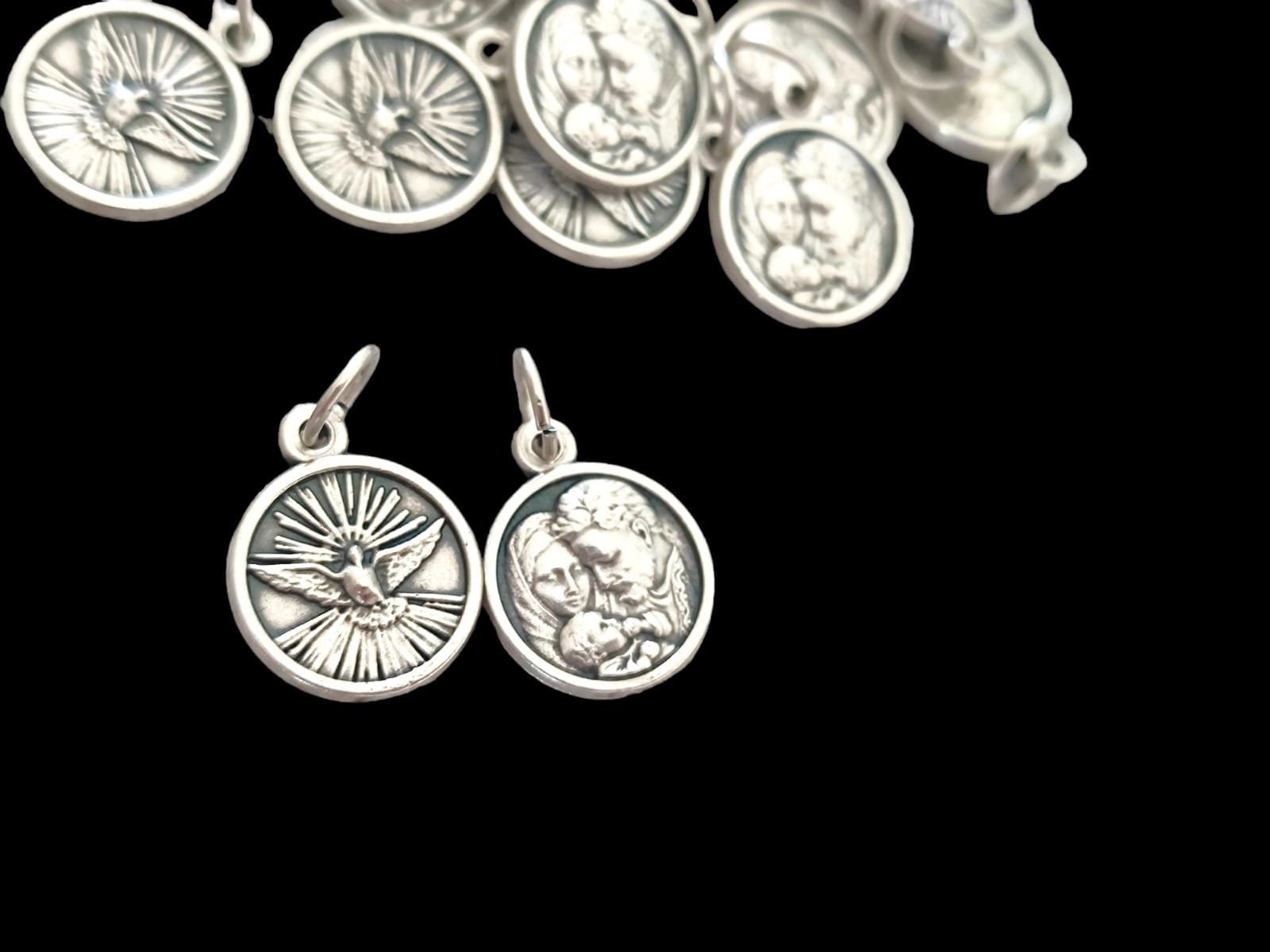 ST JOSEPH MEDALS / Holy Family Holy Spirit Medals - Etsy
