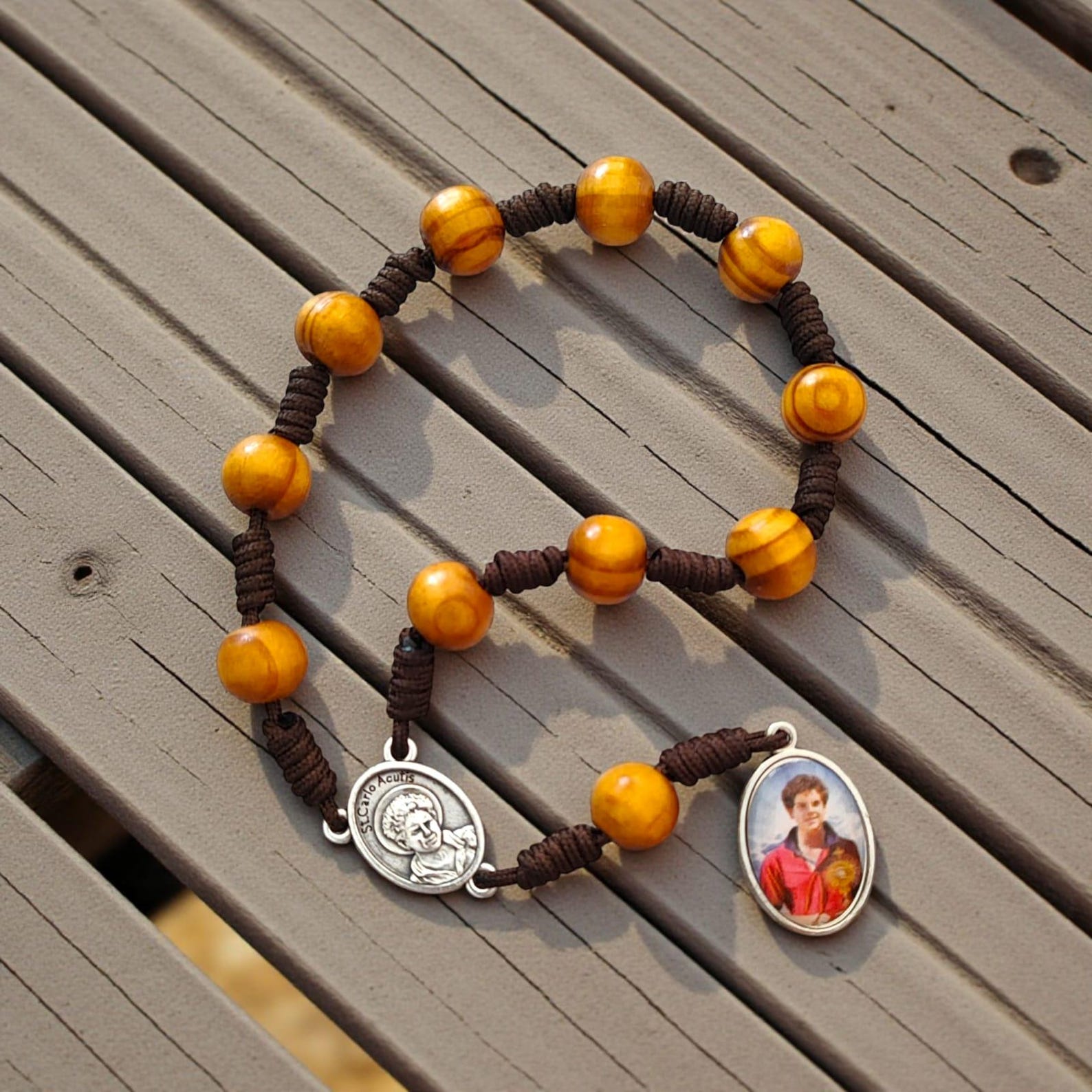 St Carlo Acutis Rosary Medals Patron Saint of Teens, Pocket Rosary ...