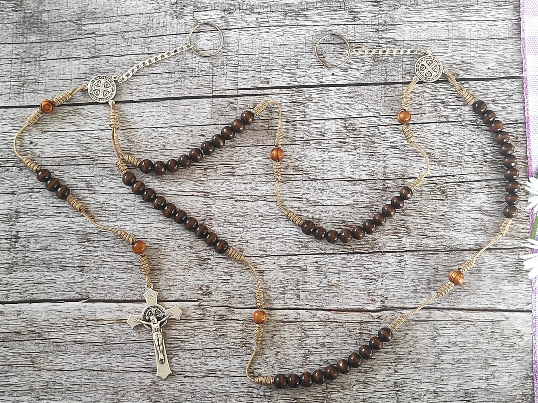St Benedict Rosary BELT HABIT ROSARY 5 Decades - Etsy
