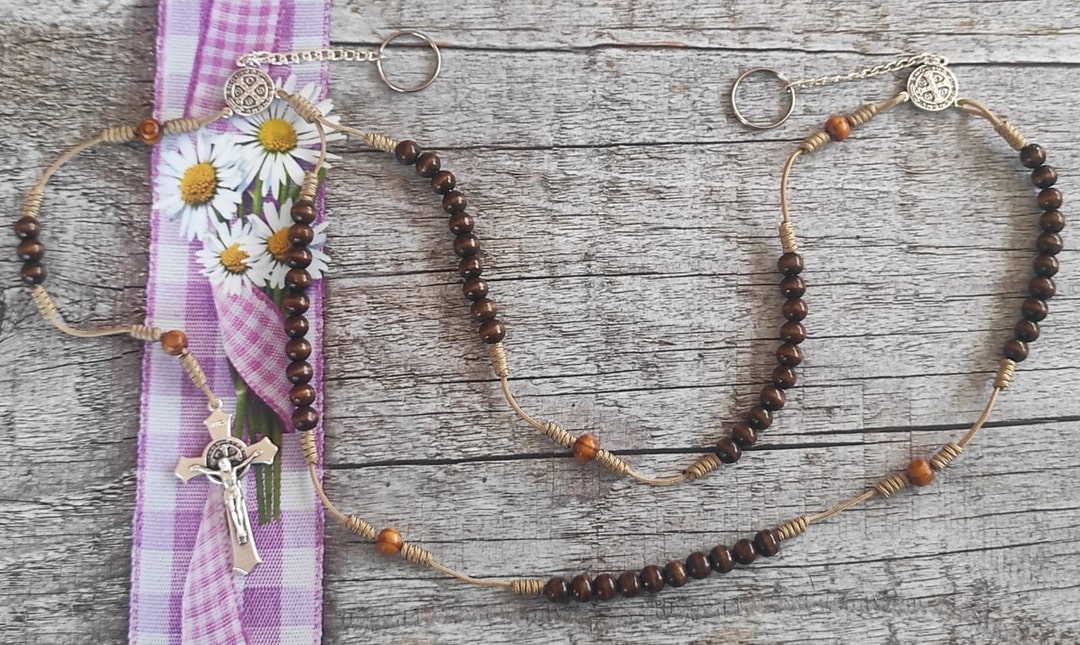 St Benedict Rosary BELT HABIT ROSARY - Etsy