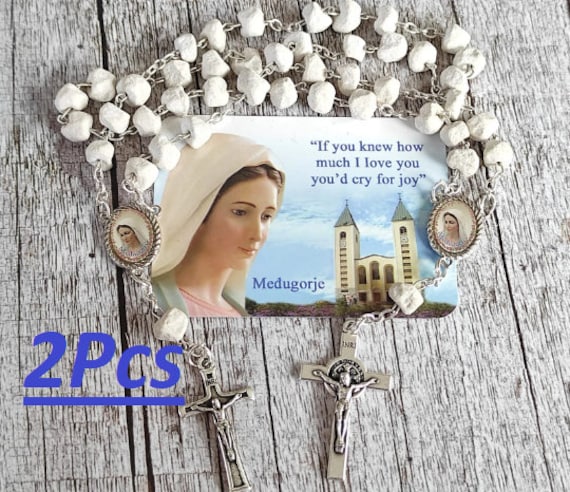 Rosary Peace Chaplet of Medjugorje With Stones Catholic - Etsy