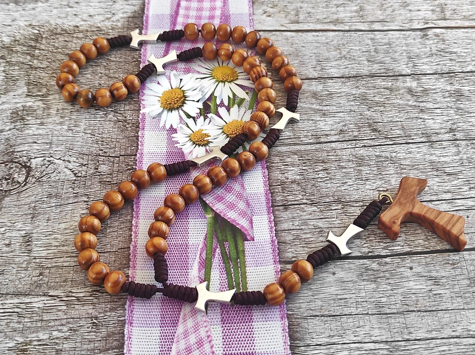 Tau Cross Rosary St Francis Rosary - Etsy