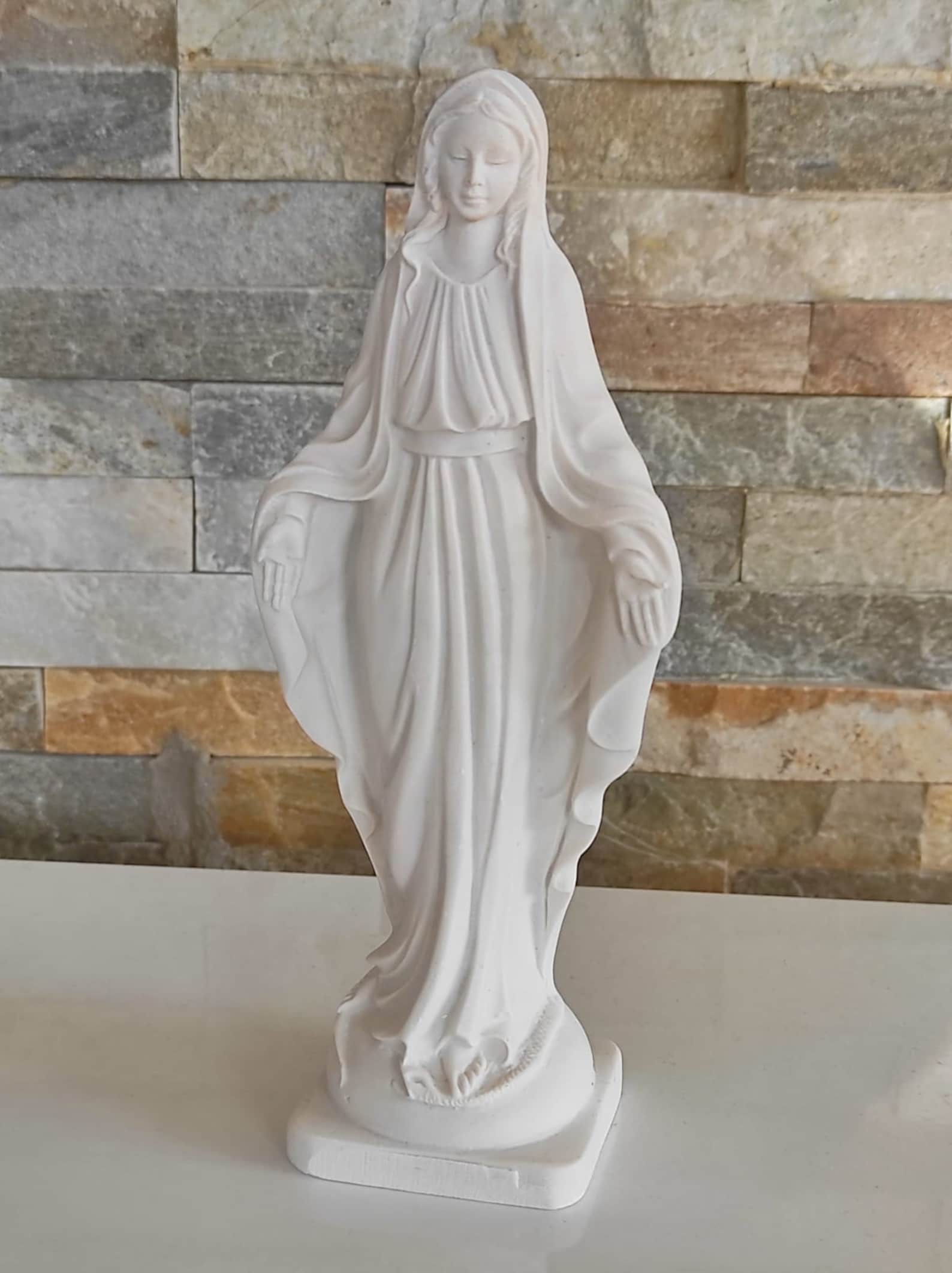 Our Lady of Grace Statue Virgin Mary Statue Blue Statue of - Etsy