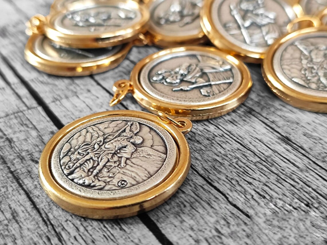 Wholesale St Michael Medals Lot Bulk 2/5/10/15/20 Pcs - Etsy