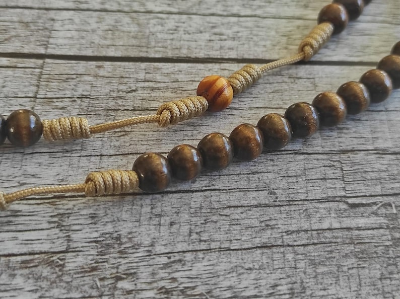 St Benedict Rosary Nursia BELT HABIT ROSARY Wooden Rosary With - Etsy