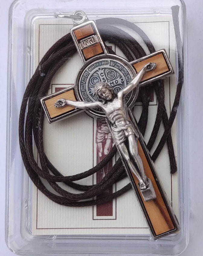St Benedict Cross Crucifix - Etsy