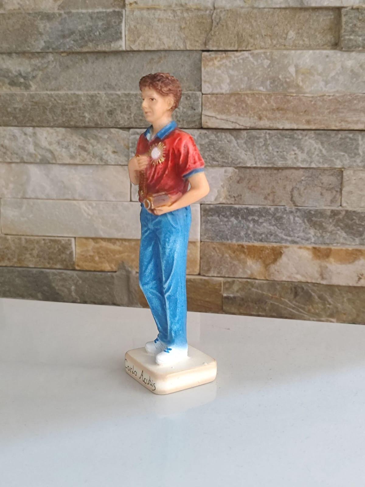 Carlo Acutis Statue - Patron of Youth and Computer Programmers Figure ...