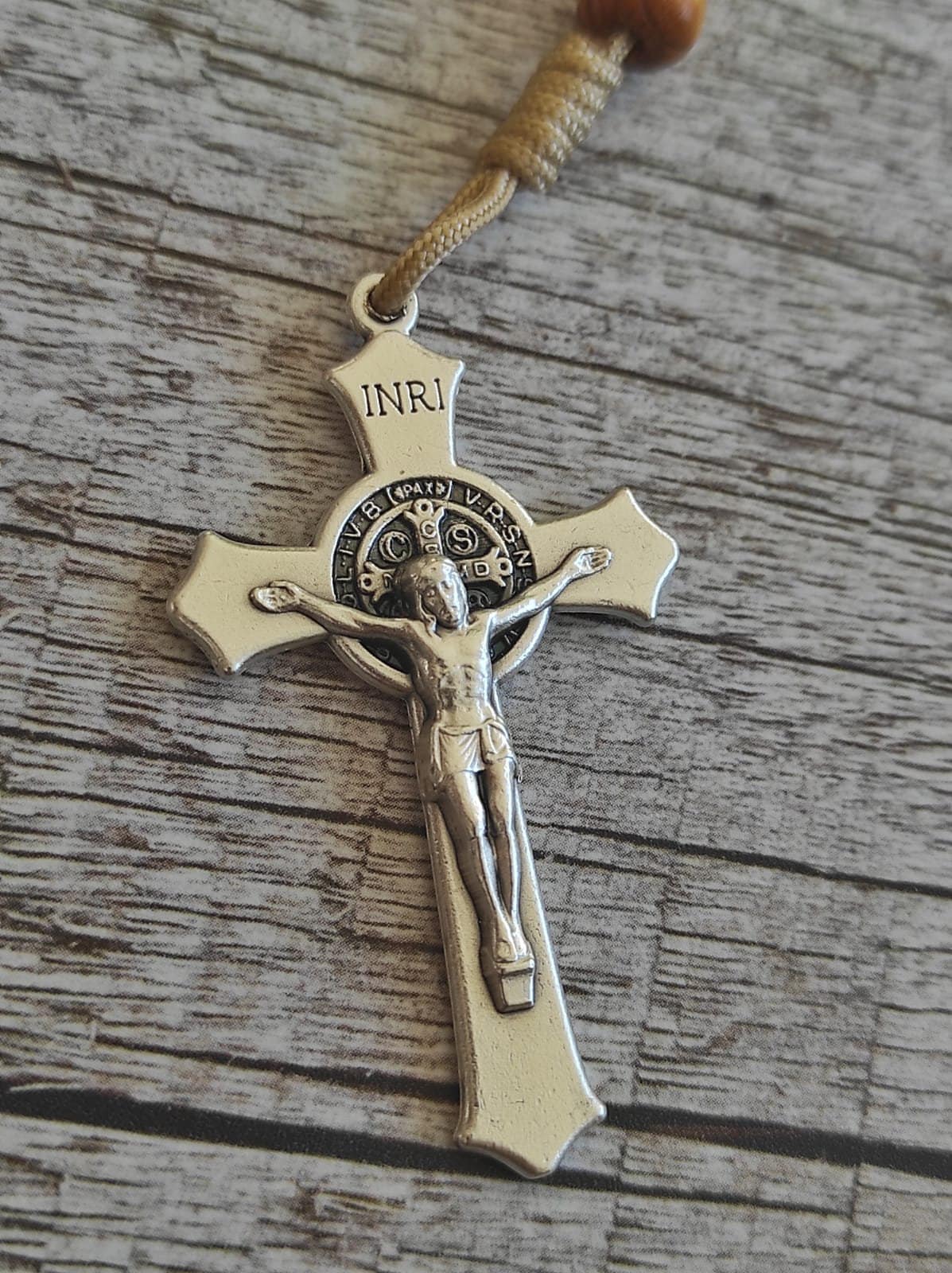 St Benedict Rosary Nursia BELT HABIT ROSARY Wooden Rosary With 5 ...