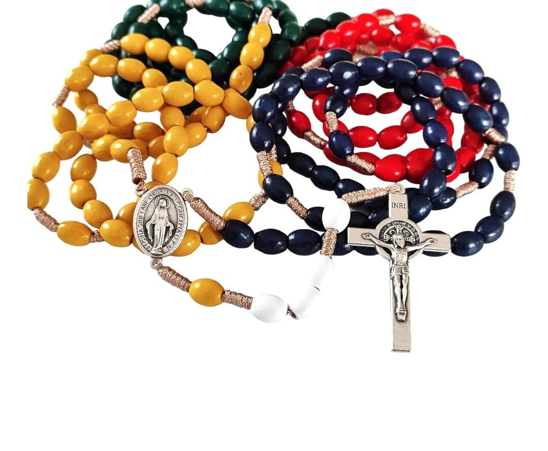 Miraculous Medals Rosary 20 Decade Rosary St. Benedict Rosary 60 Inch ...
