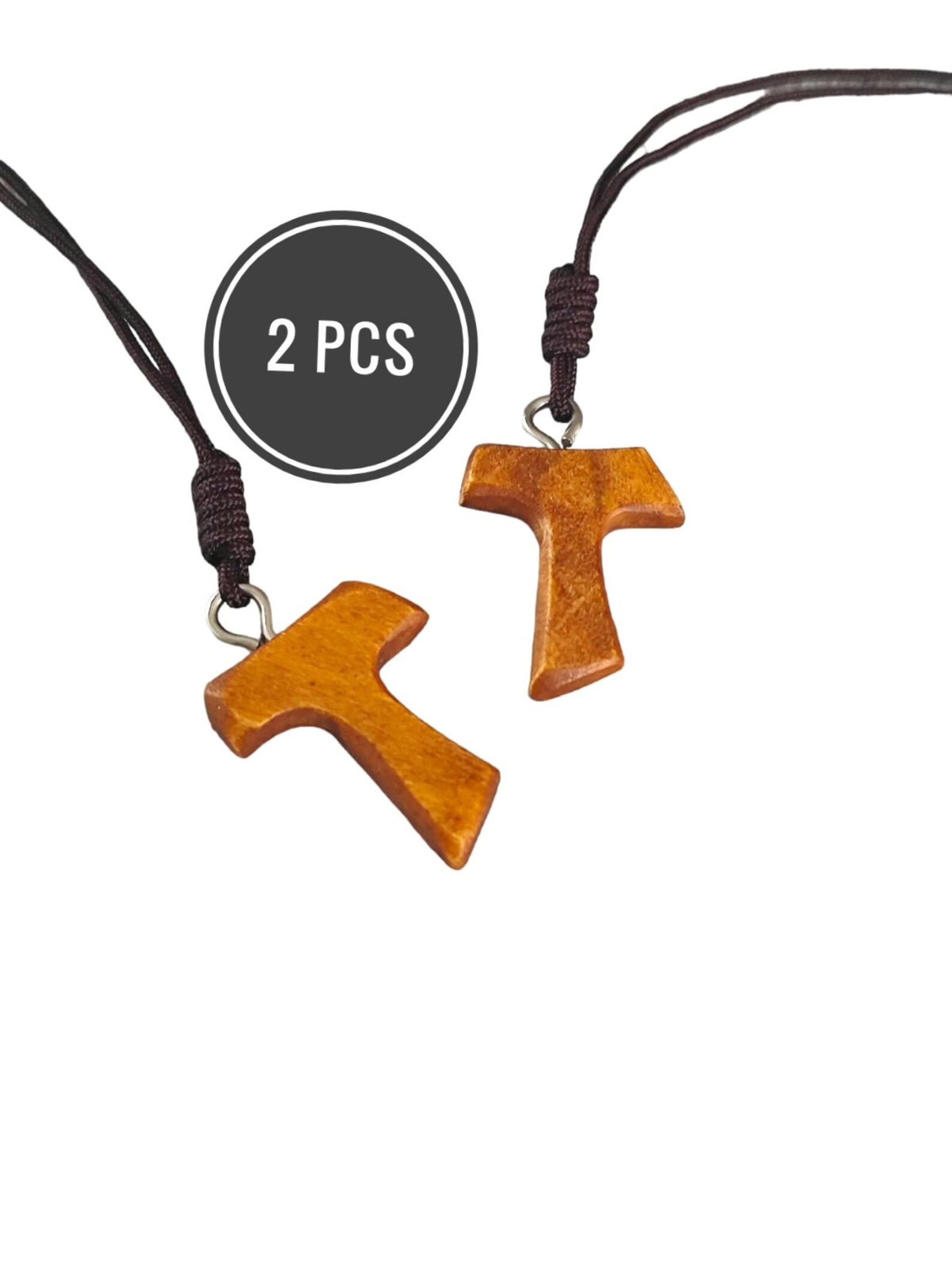 2 PCS Tau Cross Necklace for a Man and a Woman Love - Etsy