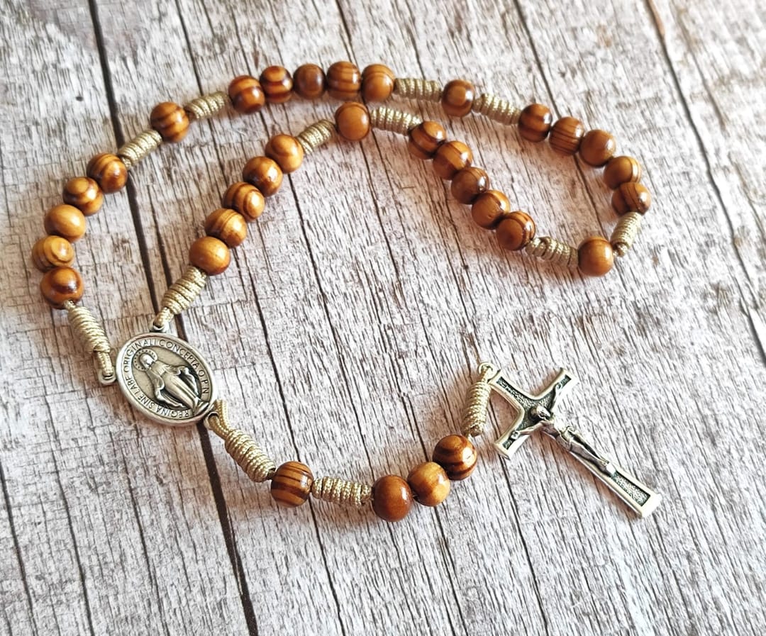 Conversion Rosary Chaplet of Conversion, Handmade Chaplet, Wood Beads ...