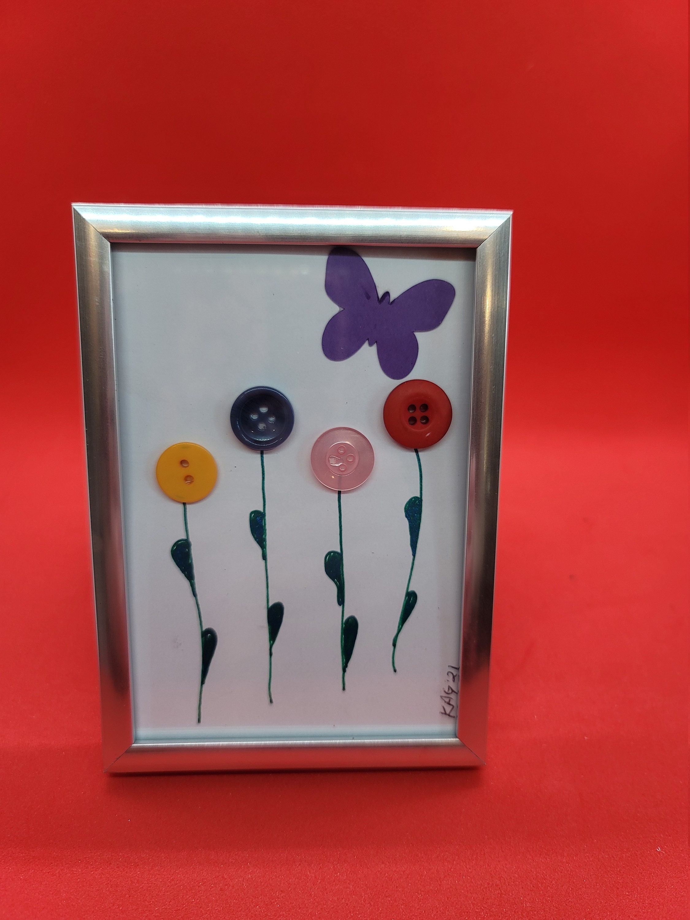 Button Art Flowers - Etsy