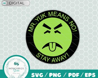 Mr Yuk Svg - Etsy